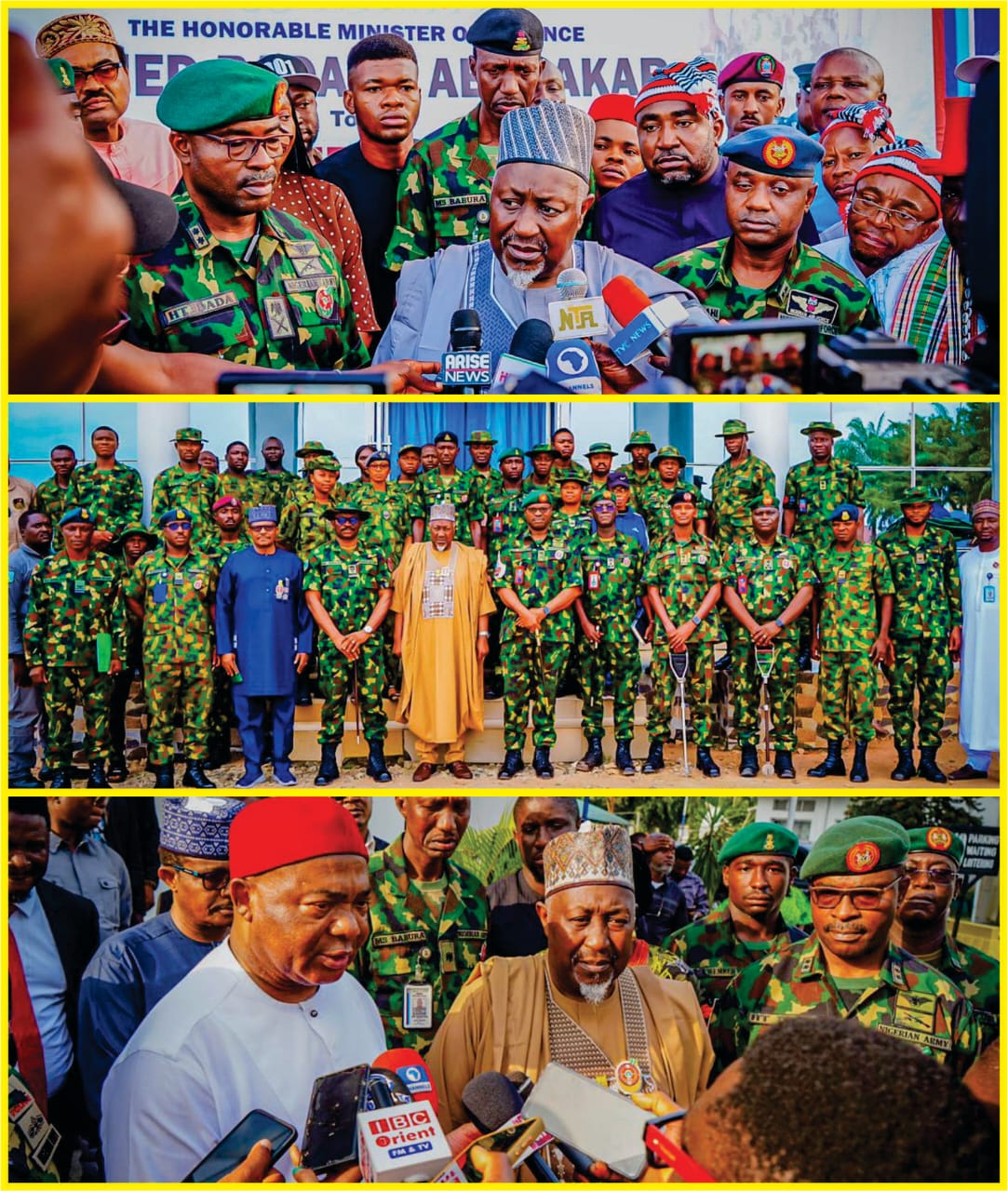 Defense Minister Tour South Eastern Security Formations – Maritime Nigeria